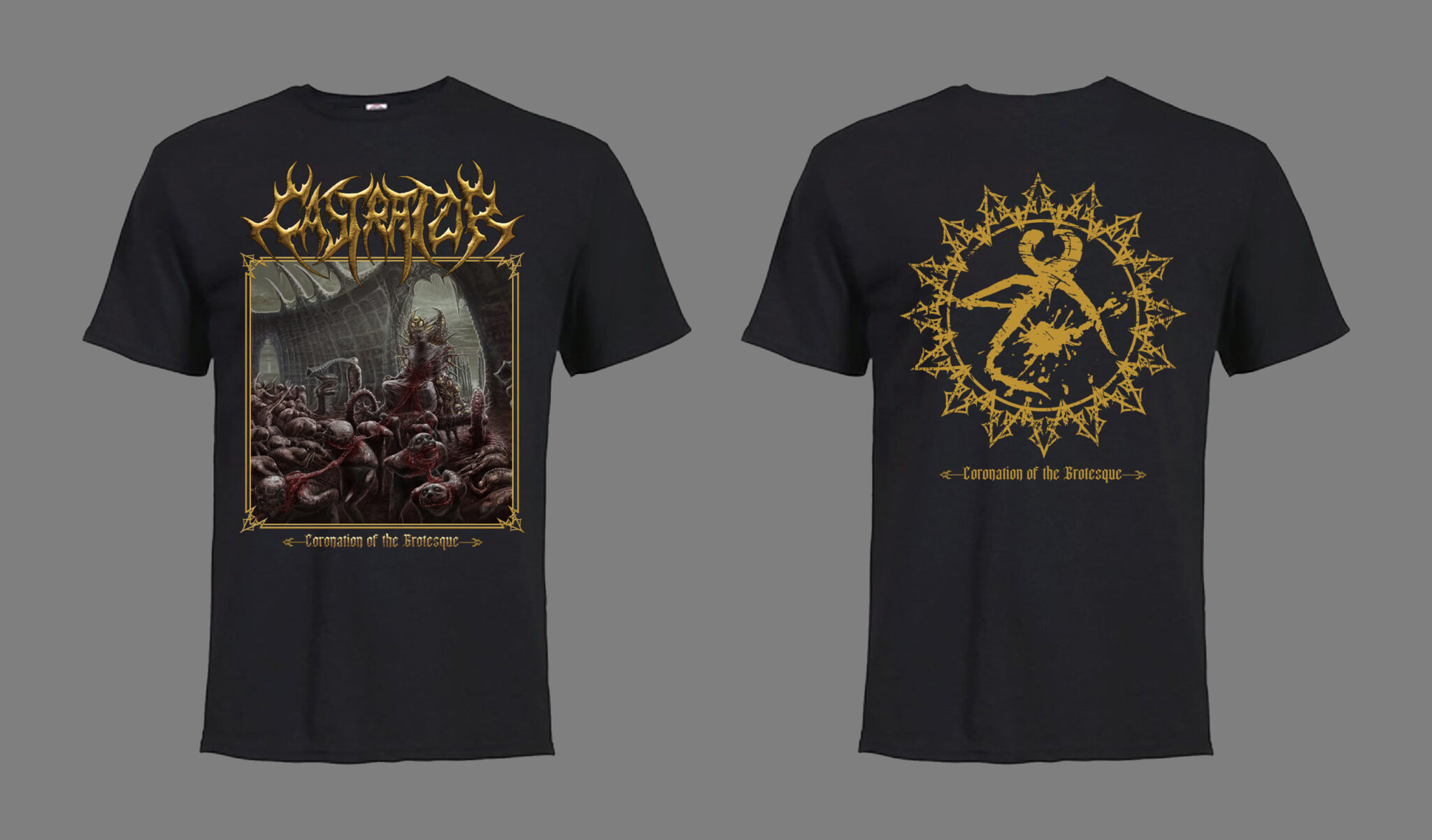 Castrator - Coronation of the Grotesque T-Shirt — Dark Descent Records